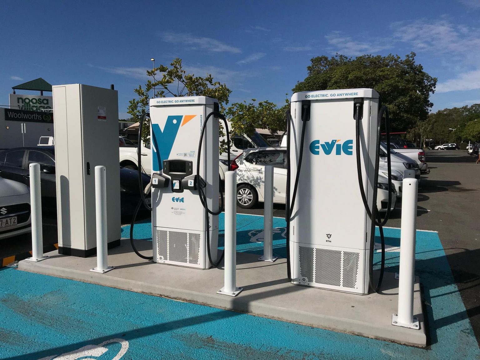 EV Chargers in Queensland by Evie Networks